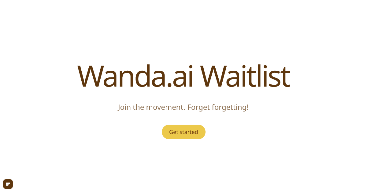 Wanda.ai Waitlist - Formshare