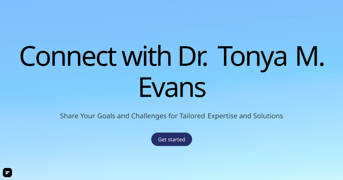 Connect with Dr. Tonya M. Evans - Formshare