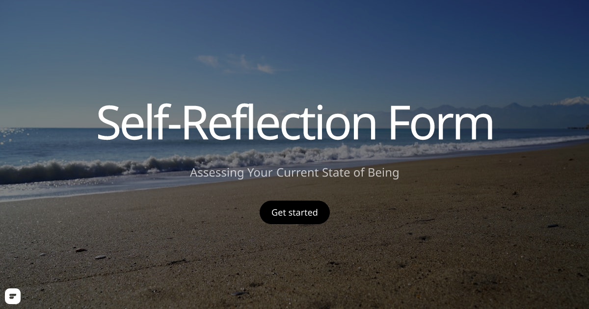 Self-Reflection Form - Formshare